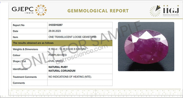 Buy Original Manikya (Ruby) Gemstone - Astroscience